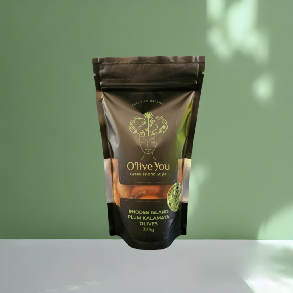 Premium Rhodes Island Plum Kalamata Zip Bag 375g - O'live You